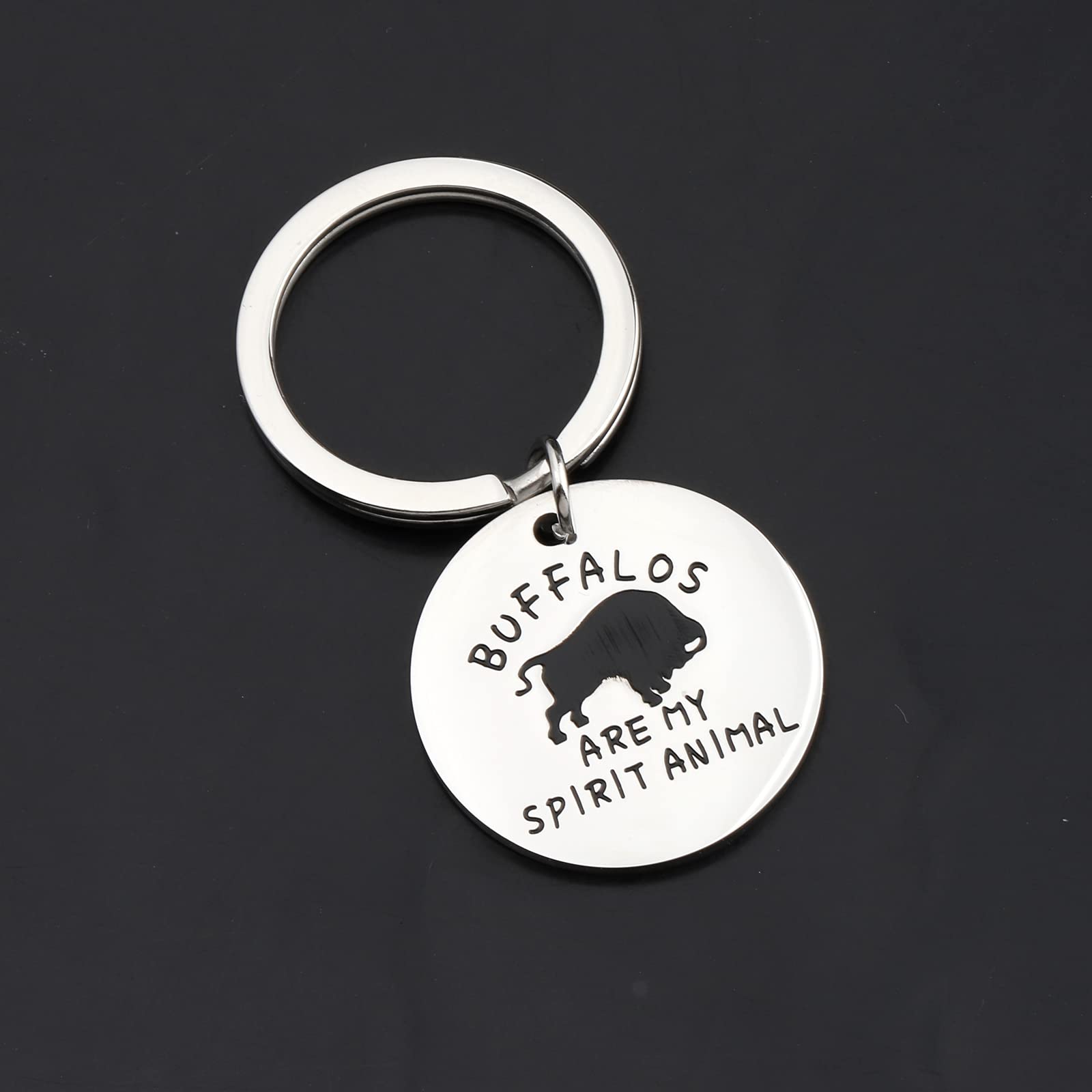 Lywjyb Birdgot Buffalos Are My Spirit Animal Keychain Funny Animal Lover Gift (Buffalos ky)