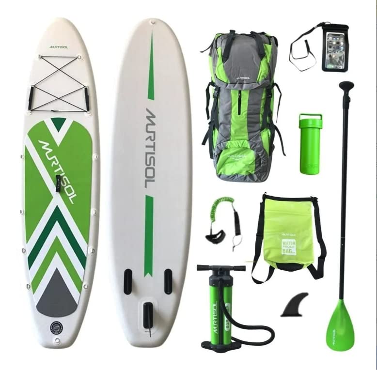 MURTISOL Inflatable Paddle Board Stand Up Paddle Green