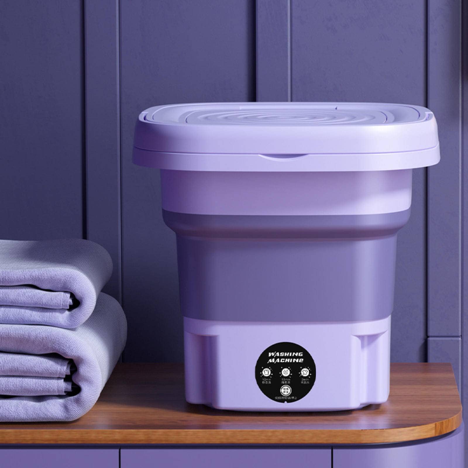 Little Washing Machine,Folding Washing Machine Mini Portable Household Fully Automatic Washing And Stripping Integrated Cleaning Machine