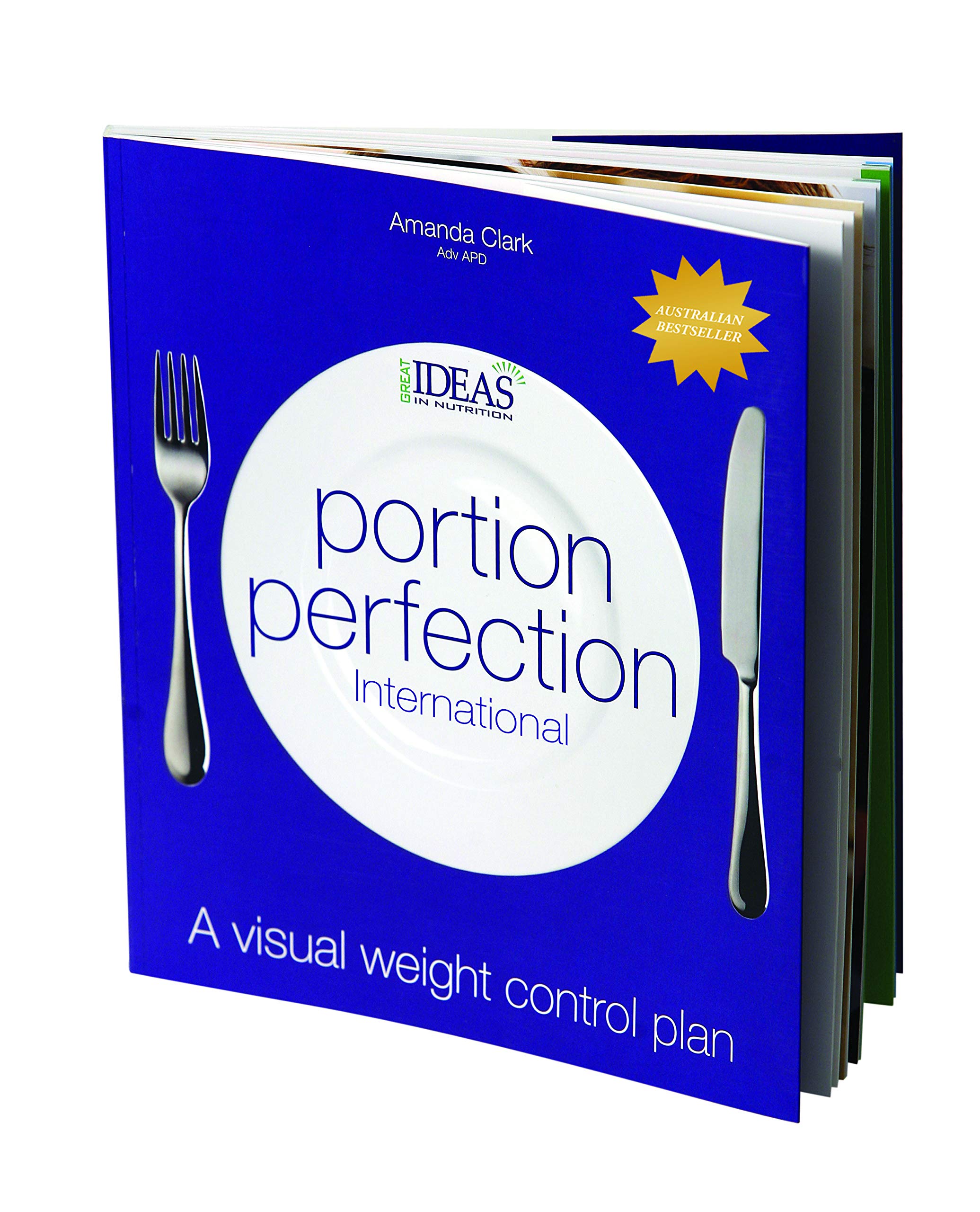 Portion Perfection Measuring Bowls & 10 Inch Portion Control Plate Set, International Book with 4 Week Plan & Low Starch Vegetables Cookbook for Healthier Diets, Diabetes, Weight loss & Pre-Surgery