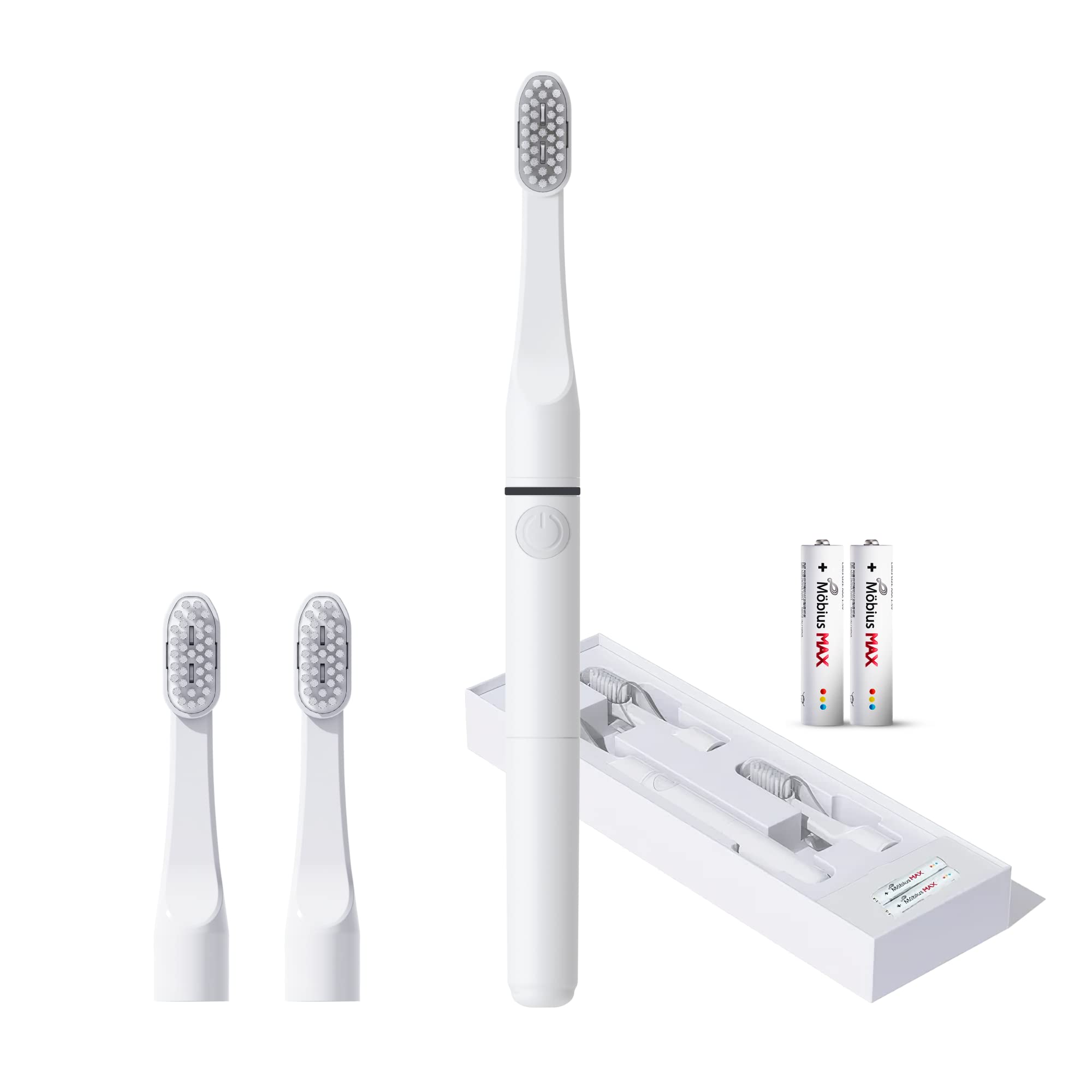 Tromatz Simple Pro Battery Powered Electric Toothbrush, Gentle & Deep Cleaning with New Bioelectric Microcurrent Wave Technology | for Sensitive Teeth & Gums - Black