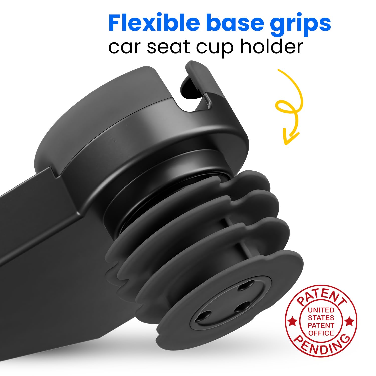 Kids Travel Tray β Large Base - Car Seat and Car Cup Holder Tray - Tray for Snacks, Entertainment, Toys β Includes Cup Holder β Fits Most Car Seats