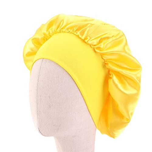 ZCGDP Kids Solid Shower Caps Bath Shower Hair Cover Elastic Sleeping Cap Hats Bathroom Products (Color : Gray, Size : 1)