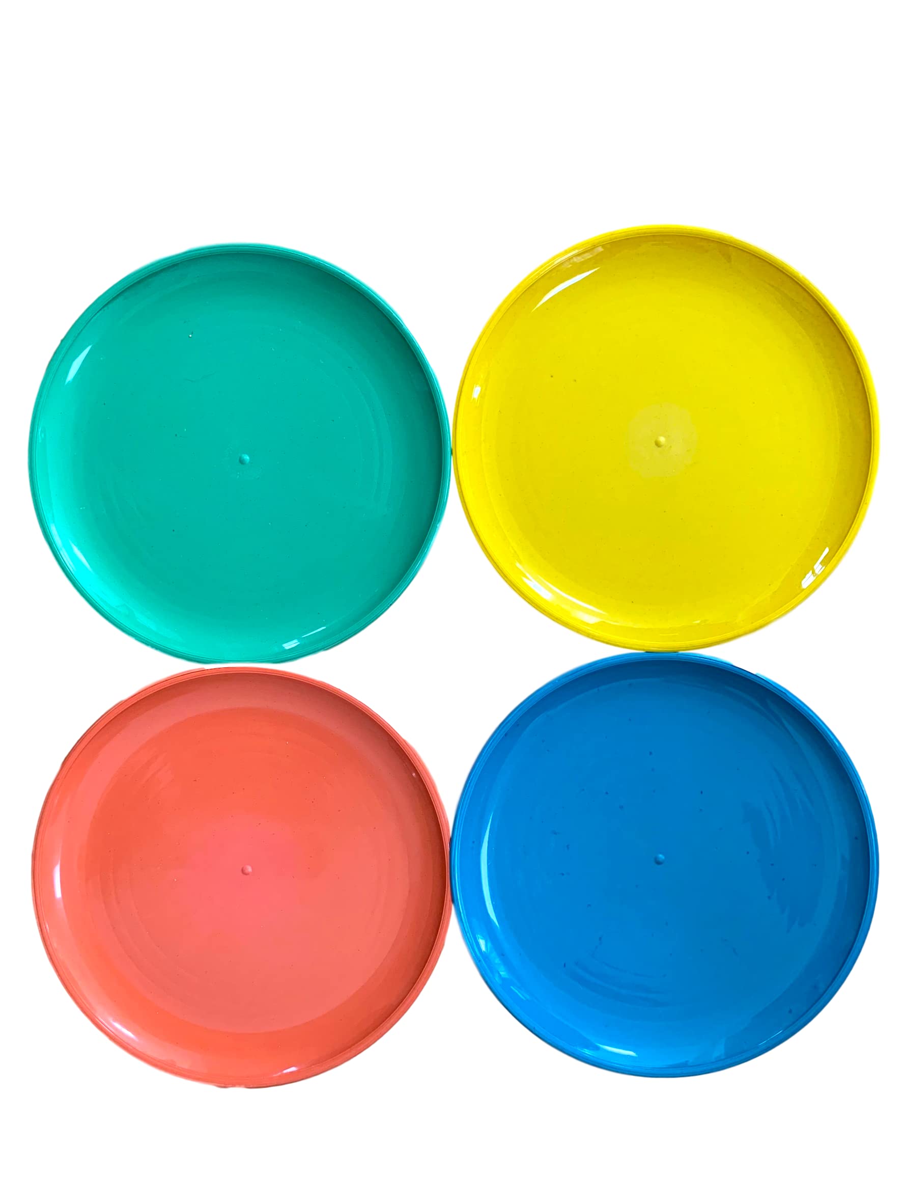 Plato Taquero Mexicano Fiesta Set - Authentic Colorful Mexican Taco Plate Set - Multicolor - Set of 12 - for Taquerias, Taco Tuesday Colorful Plastic Plates Reusable - Plato Taquero