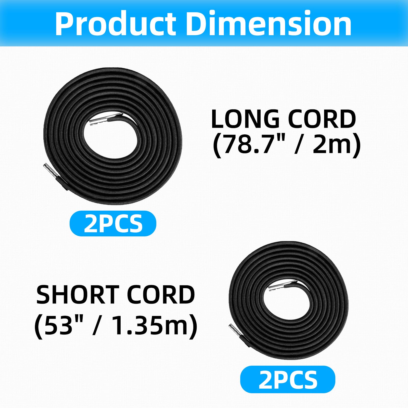 Zero Gravity Chair Replacement Cord Bungee Beach Chair Laces Antigravity Chair Replacement Cords Patio Recliner Chair Repair Cord Professional Nylon Elastic Rope for Outdoor,Lounge Chairs-4 Cords