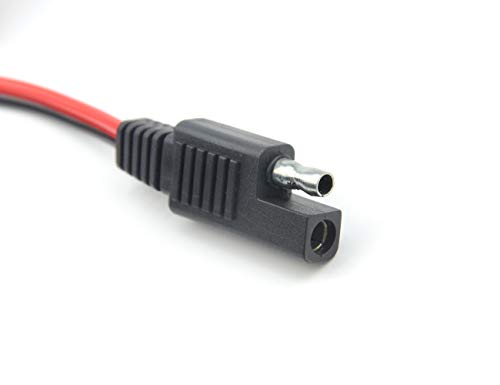 WMYCONGCONG 3 PCS SAE Y Splitter Adapter Cable SAE to SAE DC Power Automotive Extension Cable Quick Disconnect Plug + 3 PCS 2 Pin SAE Quick Disconnect PlugĀ 18AWG 300mm
