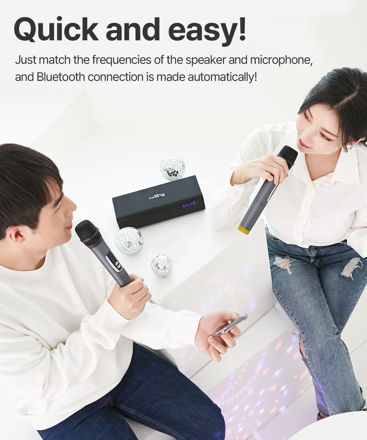 M200 - Bluetooth microphone with speaker - Karaoke machine with Bluetooth microphone - Karaoke Speaker for adults - Wireless Portable PA system - Karoke system set for party (M200) (M200 Set) (M200)