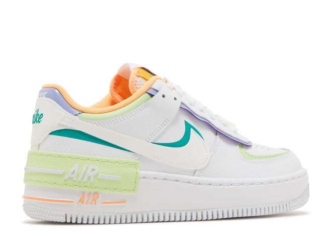 Nike AF1 Women's Shadow DX3718 100 White/Peach Cream/Cycle Cream KC (us_Footwear_Size_System, Adult, Women, Numeric, Medium, Numeric_10)