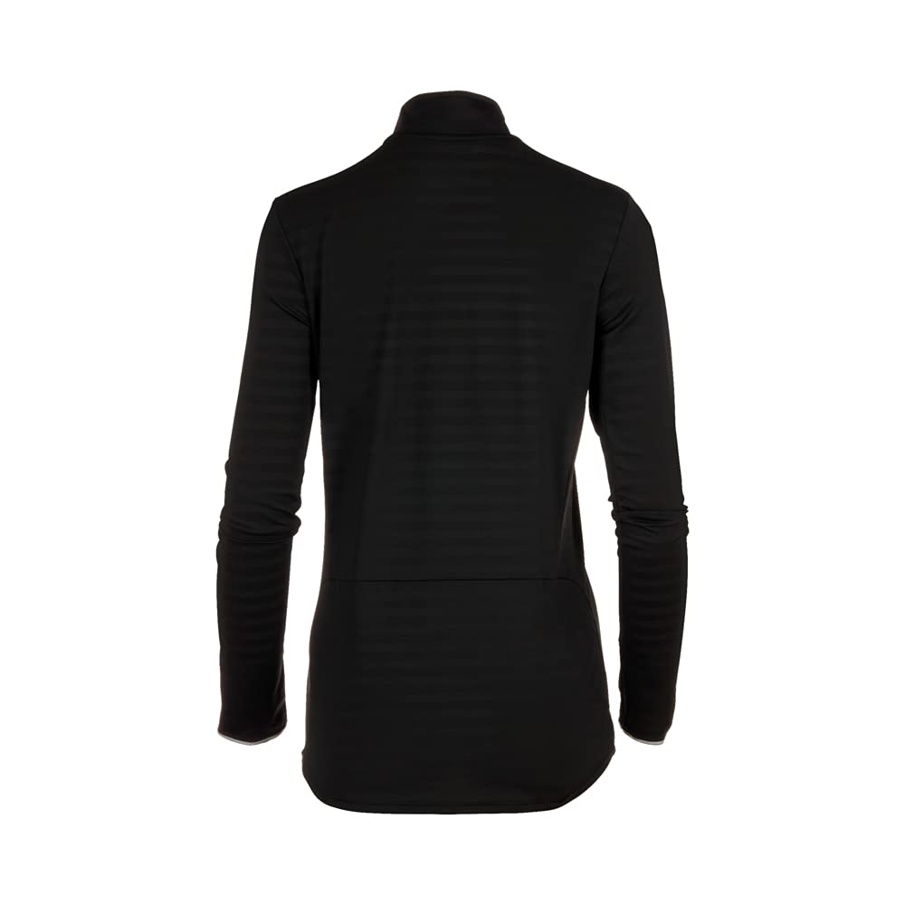 Mizuno Women's Athletic Eco 1/2 Zip, Black, Large