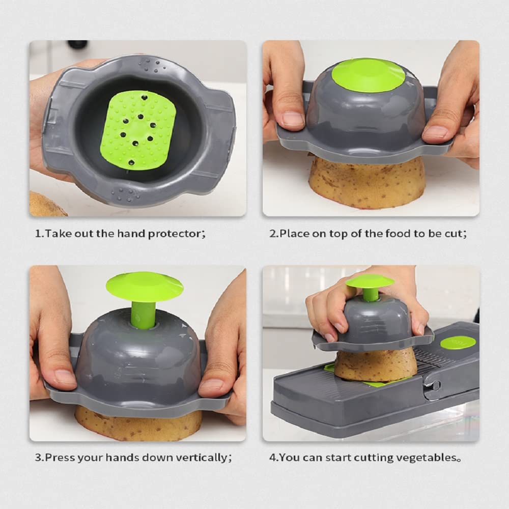 Lacvik Vegetable Chopper with Container, 14 in 1 Kitchen Gadgets Multifunctional Food Chopper, Onion Chopper,Veggie Chopper,Vegetable Slicer for Salad Potatoes Carrots Garlic