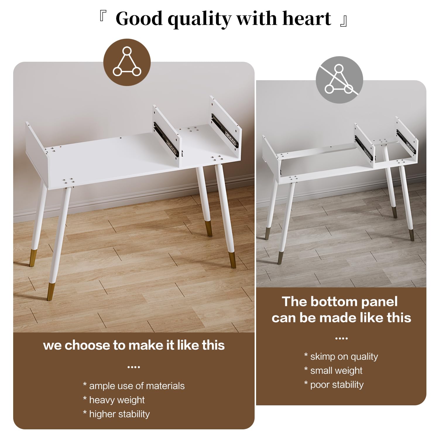 YYJ Vanity Desk with Mirror and Lights,Modern High Capacity Makeup Vanity with 3 Drawers,Makeup Table with Power Outlet and 10 Lights,Writing Desk for Bedroom,Makeup Room, Black