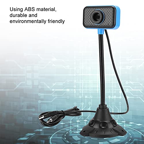 Vikye Web Camera, USB PC Computer Webcam, ABS Webcam with 360 Degree Rotation for Desktop or Laptop, Webcam for Recording, Calling, Conferencing, Gaming