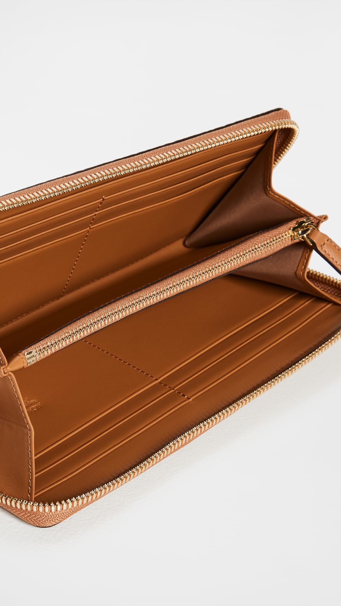 MCM Women's Vis Org Zip Lrg Wallet Tech, Cognac, Tan, Graphic, One Size