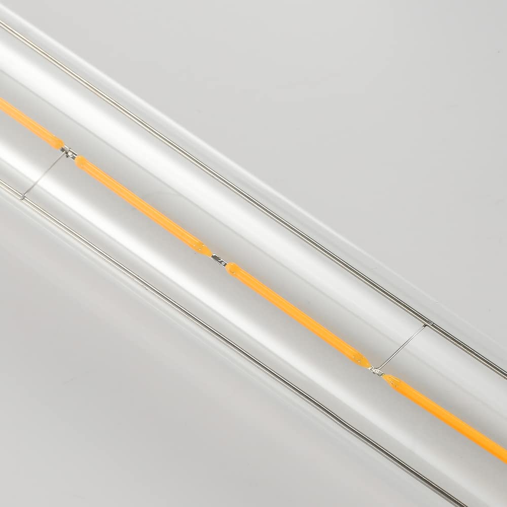 LED Tube Bulbs,Soft White 3000K,T10 Dimmable LED Filament Bulb,8.9in Tubular Edison Light Bulbs 4W Dimmable Tube Vintage Led Bulbs 40 Watt Equivalent,E26 Medium Base Lamp (4-Pack)