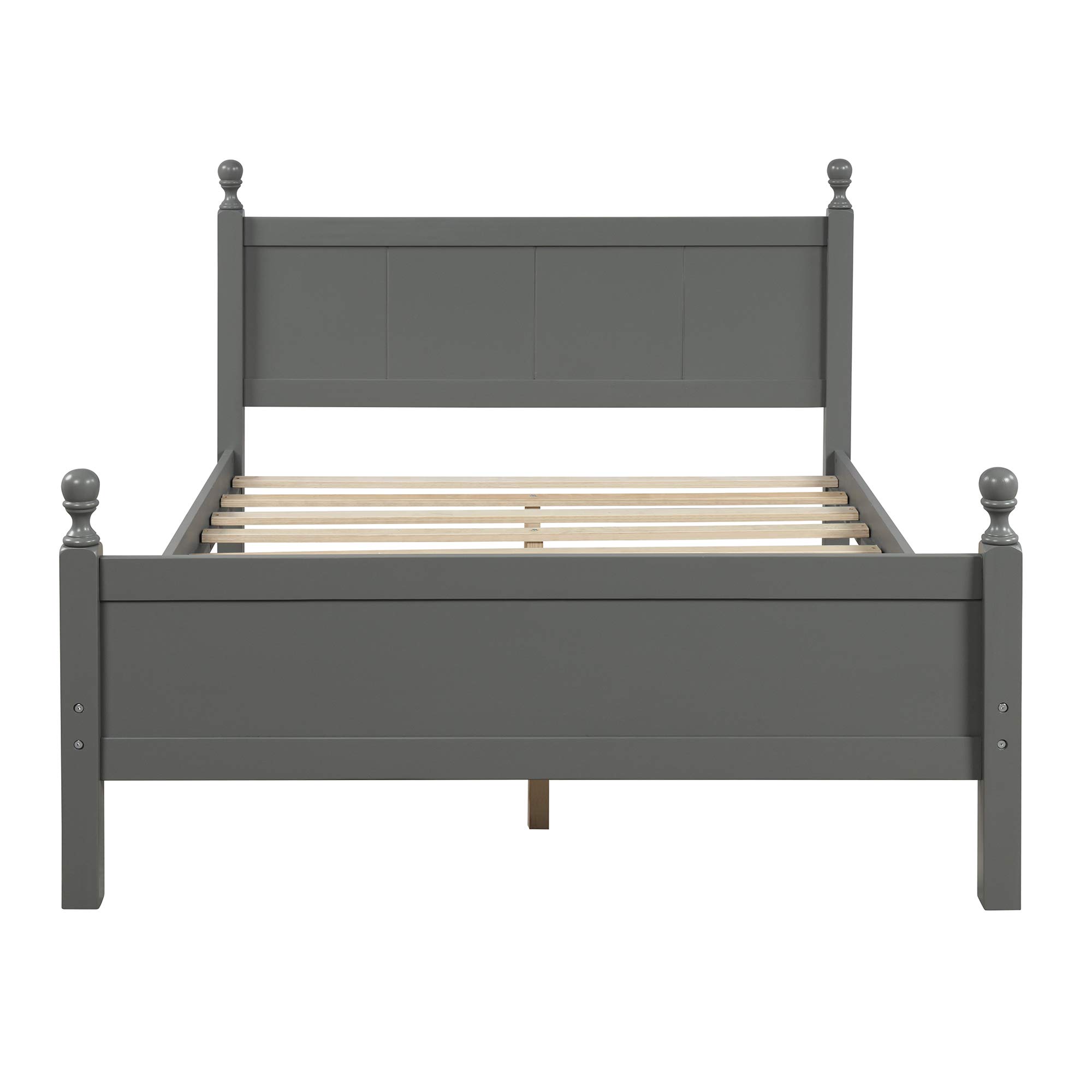 MERITLINE Twin Over Full Loft Bed for Kids, Wood Bunk Bed Twin Over Full with Night Stand L Shaped Twin Over Full Loft Bunk with Guardrail and Ladder