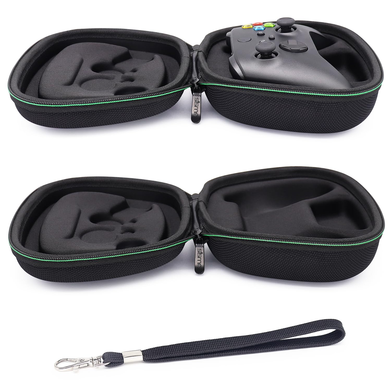 sisma Travel Case Compatible with Official Xbox Series X/S or Xbox Core Wireless Controller,Hard Shell Controller Holder Home Safekeeping Storage Case Protective Cover Carrying Bag Grey
