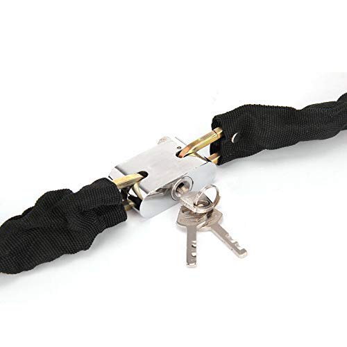 MASO Bike Chain Lock Heavy Duty Padlock Anti-Theft Security Lock with 3 keys for Bicycle Motorcycle Mountain Road Cycling (Length 60 cm)