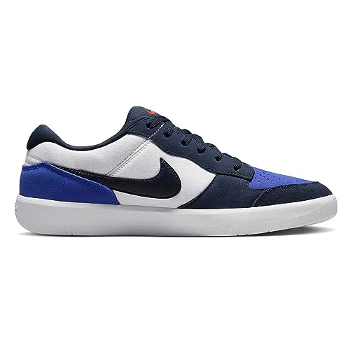 Nike SB Force 58 Shoes, Obsidian White Hyper Royal Obsidian, 40 EU