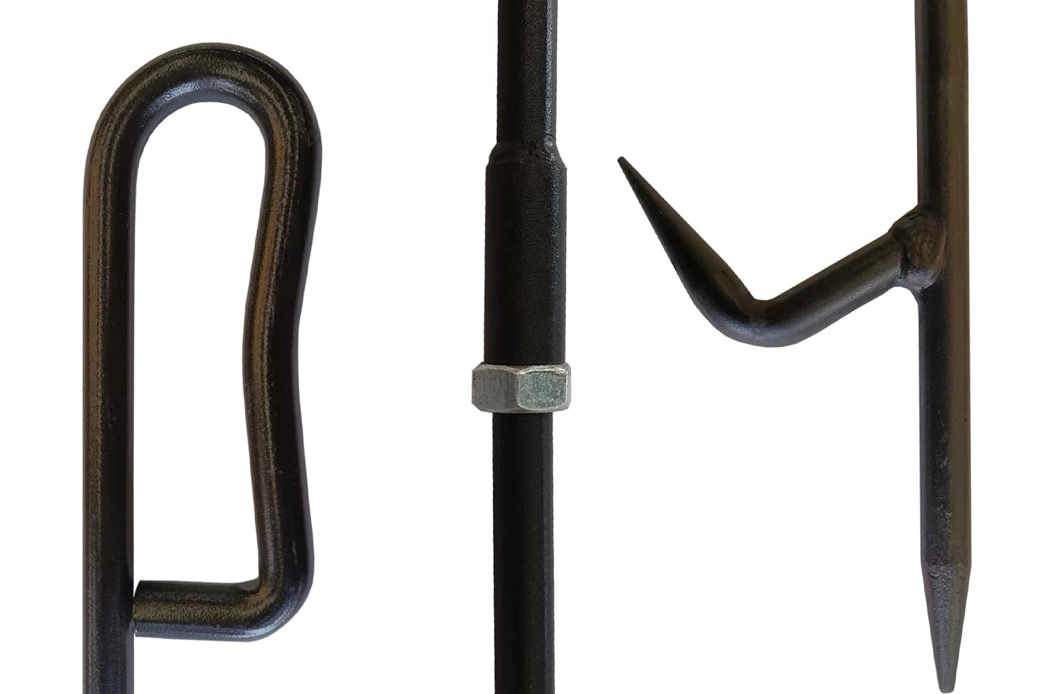 Stecoeico Fire Poker. 40 Inch, Strong & Sturdy and Durable One Piece Fire Pit Poker. Sturdy Extra Long Fireplace Poker with Strength. Perfect Fire Poker for Camping, Backyard Fire Pit and Fireplace.