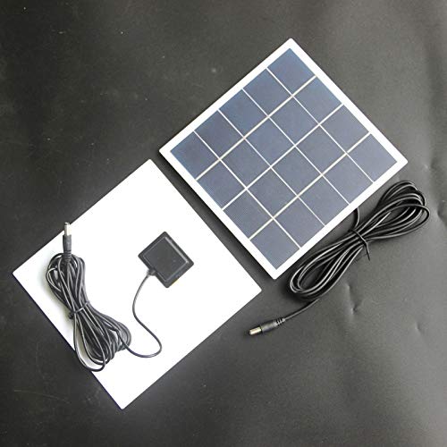 NUZAMAS 5V 4w Micro Mini Solar Panel Cells, 3m Wired DC Connector, for Solar Power Energy, DIY Home, Garden Light, Science Projects - Toys - 3.7v Battery Charger