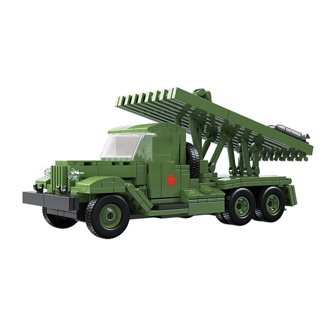 Russian Katyusha BM-13 Multiple Rocket Launcher Tank Building Set, 731 Pieces Military Weapon Tank Building Blocks Tank Compatible with Lego Bricks