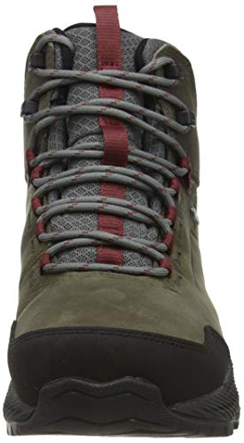 Merrell Men's FORESTBOUND MID Waterproof Hiking Boot, Grey, 11