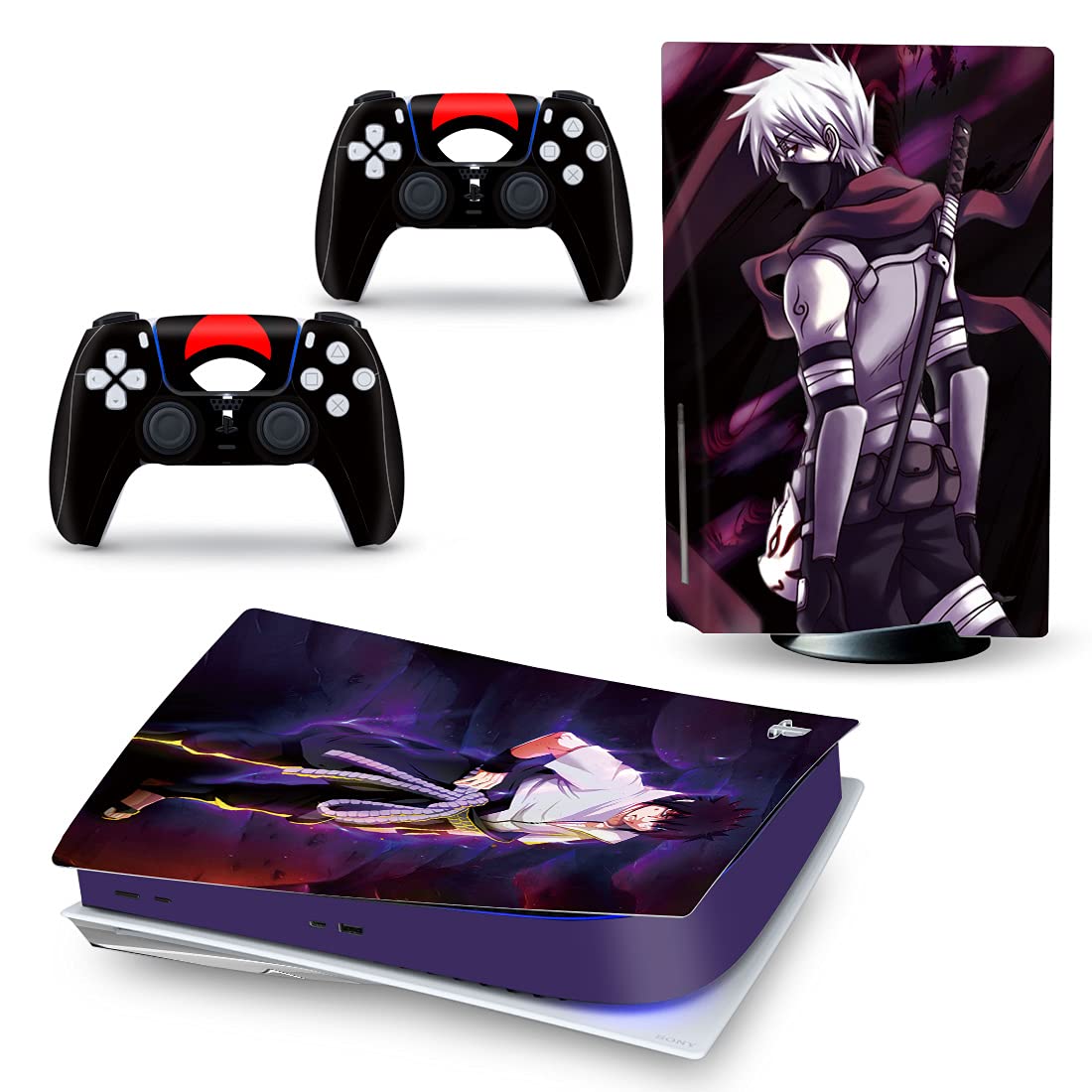 Mmoptop PS5 Skin for Playstation 5 Disc Edition with Console and Dualsense Controller Anime