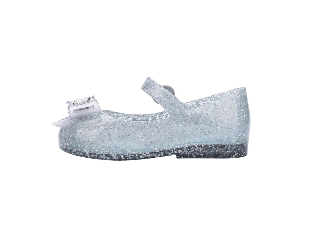 mini melissa Sweet Love + Disney Princess Mary Jane Flats for Babies, Elsa, 7
