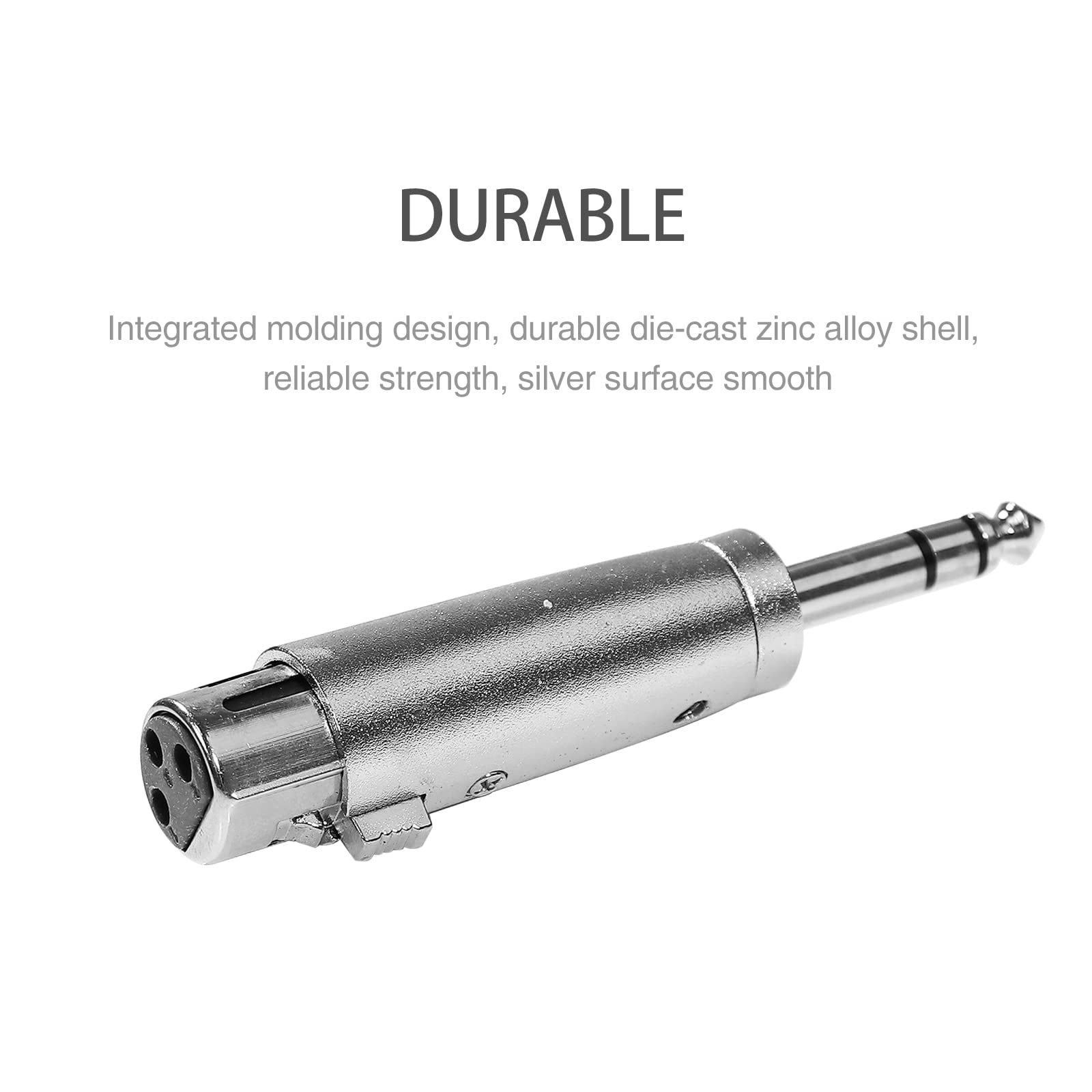 SIXGOD 1/4 TRS to XLR Female Adapter - 6.35mm TRS to XLR Female Gender Changer Connector - 2 Pack