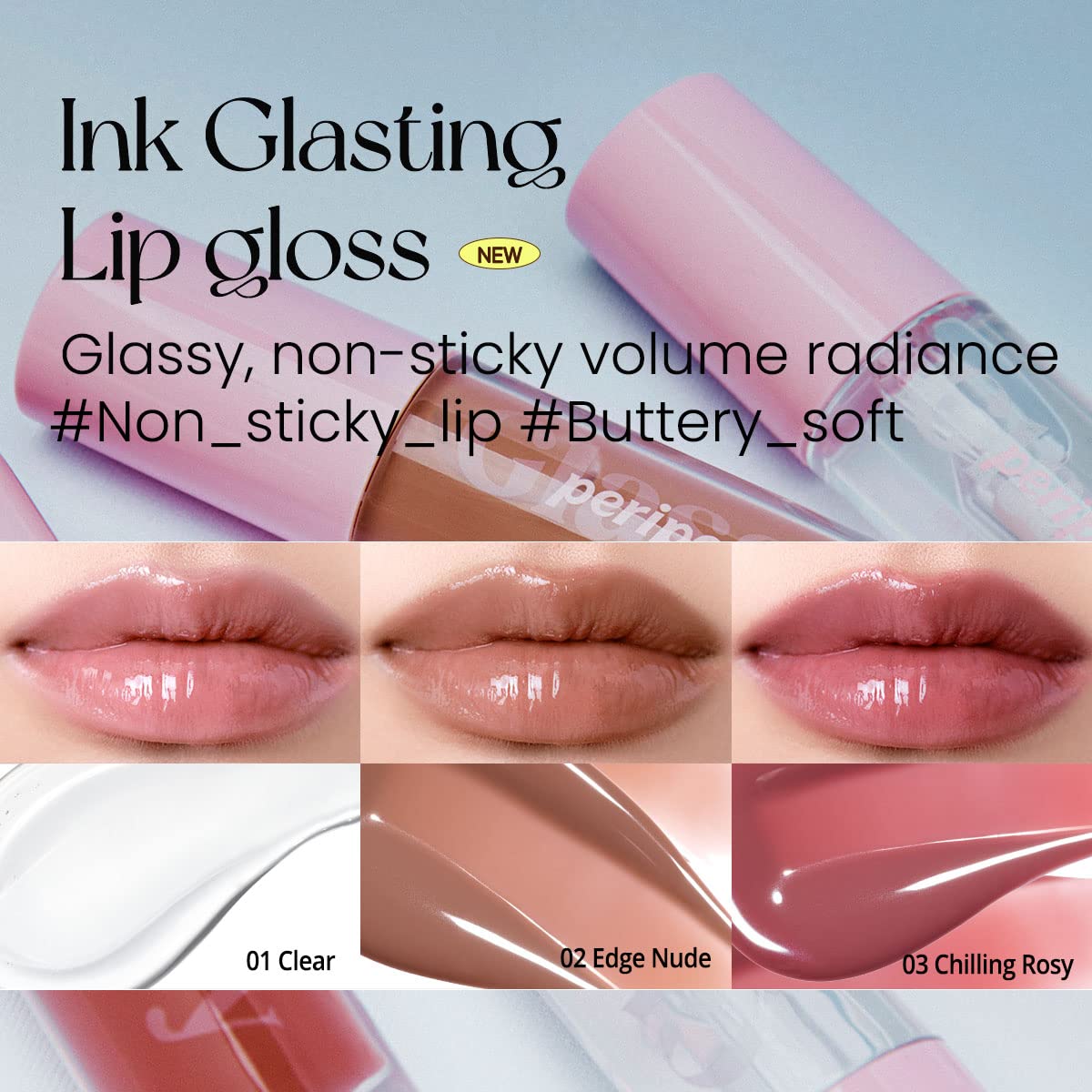Peripera INK GLASTING LIP GLOSS (001 CLEAR)