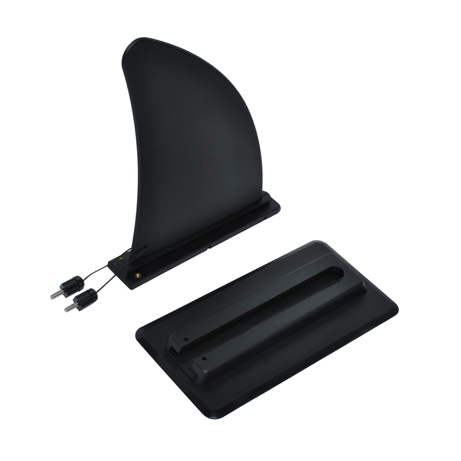 Ligefoy Kayak Skeg Tracking Fin, 8 inch Detachable Center Fin for Compatible with Inflatable Canoe Boat Dinghy, Long Board Surfboard Paddle Board Kayak Fin Mounting Points (1 Set)