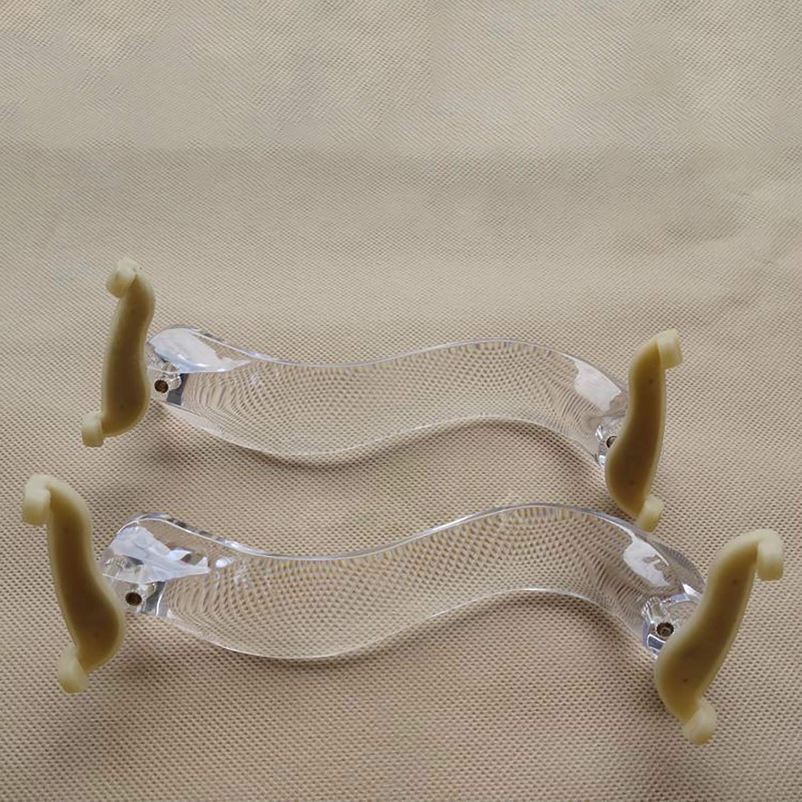 Meech Transparent Crystal Violin Shoulder Rest, Suitable for 4/4-3/4 Size Fiberglass Shoulder Rest