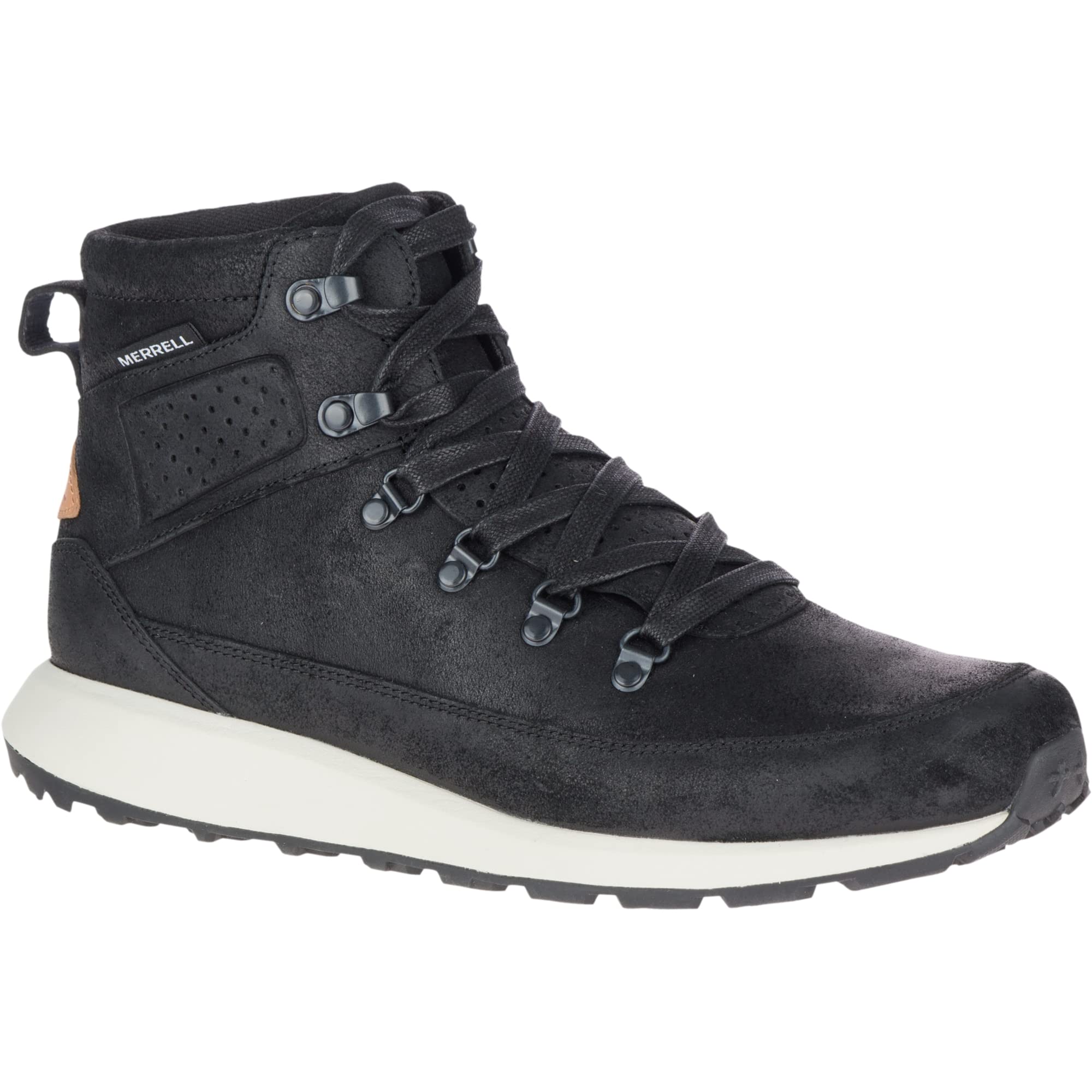 Merrell mens Ashford Classic Chukka Leather Hiking Boot, Black, 10 US
