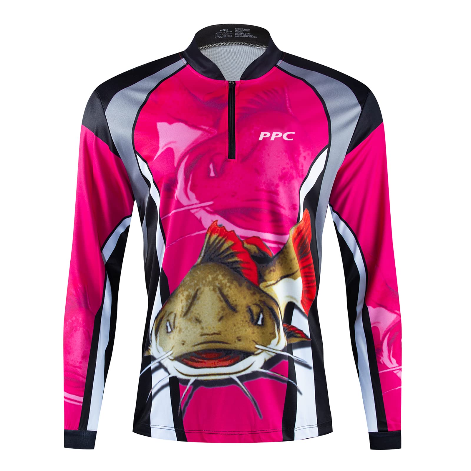 PPC Premium Fishing Shirt with Sun Protection Breathable Long Sleeve Shirt for Men +50 UPF Blue