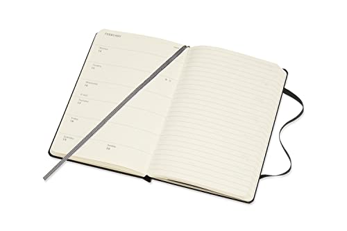 Moleskine Classic 18 Month 2021-2022 Weekly Planner, Hard Cover, Pocket (3.5" x 5.5"), Black