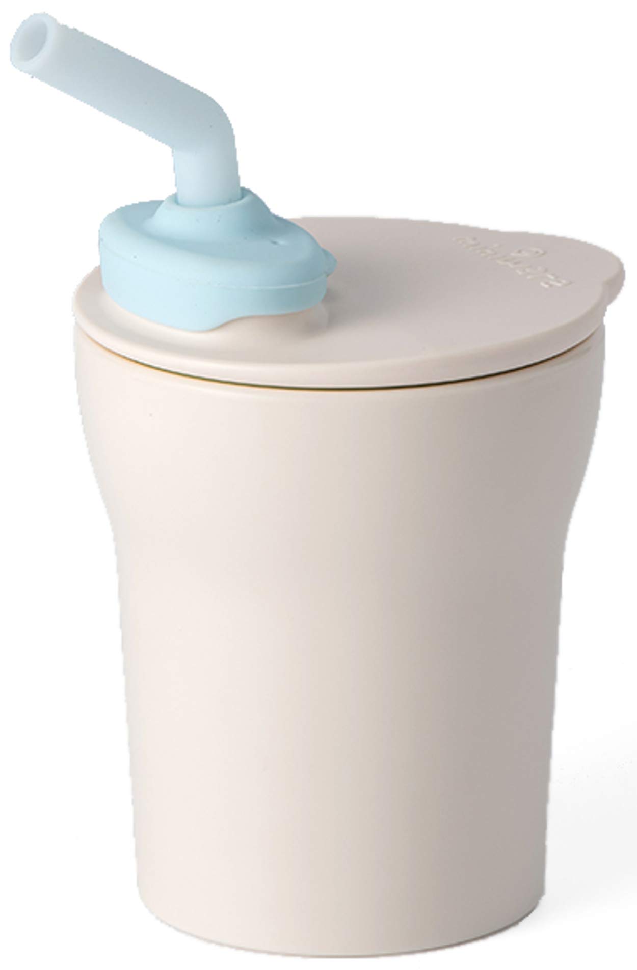 Miniware 1-2-3 Sip! Training Cup for Baby Toddler Self Feeding & Development, Tiny Cup Perfect for Baby Led Weaning, Non Drip Lid, Eco-Friendly, BPA Free, Dishwasher Safe (Vanilla + Aqua)