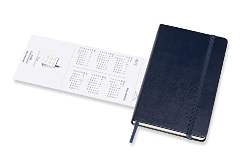 Moleskine Classic 12 Month 2022 Weekly Horizontal Planner, Hard Cover, Pocket (3.5" x 5.5"), Sapphire Blue
