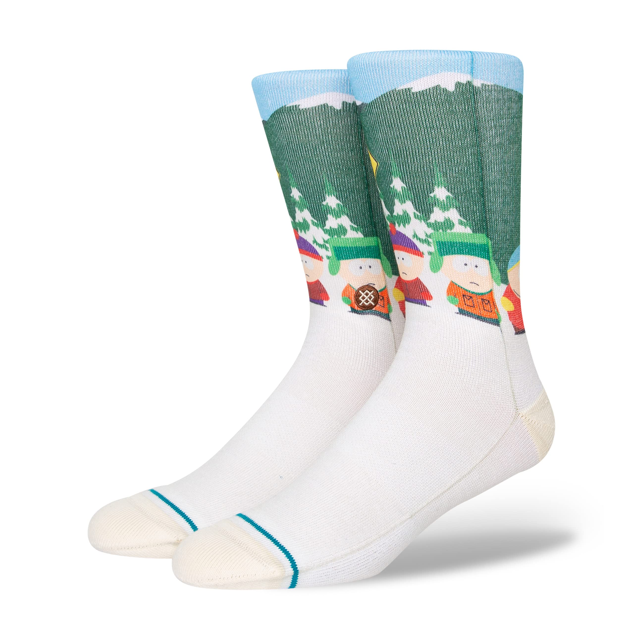 Stance South Park Bus Stop Vintage White MD (US Men's Shoe 6-8.5, Women's Shoe 8-10.5)