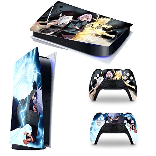 Ninja Leaf - PS5 Standard Edition Skin Console and 2 Controller, Vinyl Decal Sticker Full Cover Protective
