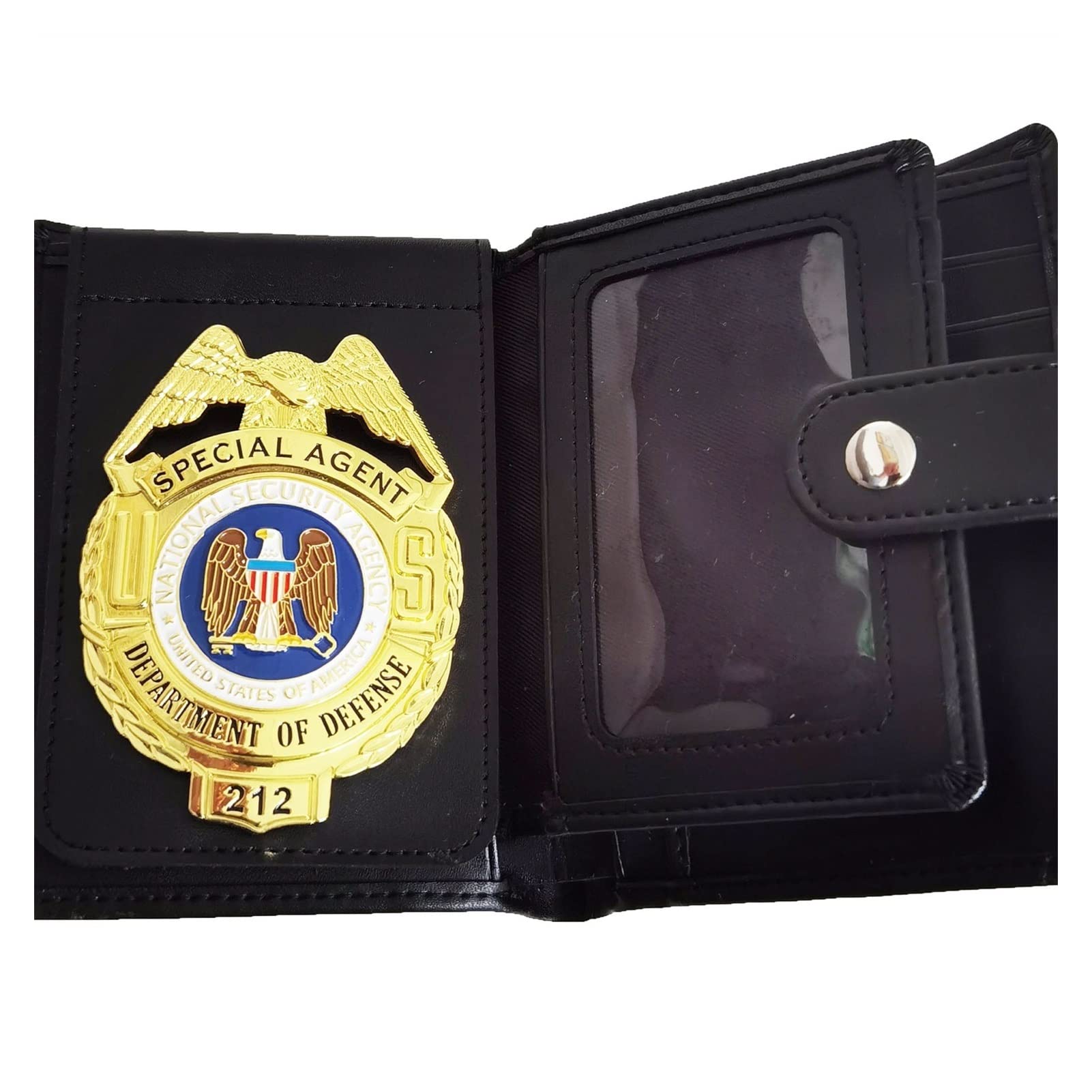 Roytil American Department of Defense Badges NO.212 and Multi Layer Multifunctional Wallet (Color : 1)
