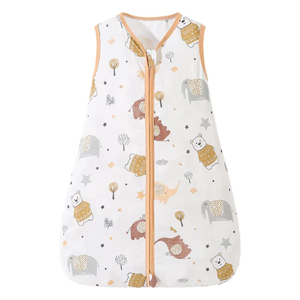 XIFAMNIY Tog 2.5 Baby Newborn Sleeveless Sleep Sack Cotton Wearable Blanket Swaddle Bag for Winter 0-24M