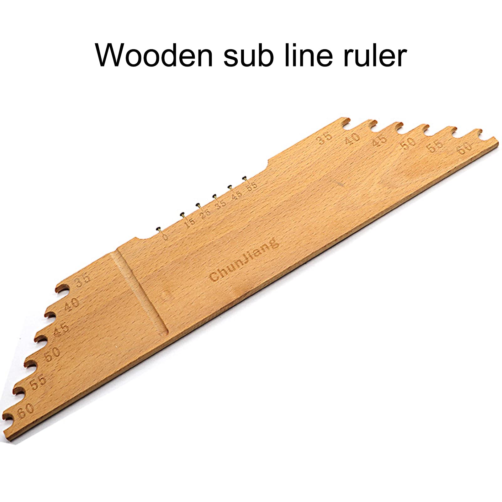 porfeet Fishing Line Measurement Board Measurement Comfortable Texture Useful Spool Fishing Line Ruler Measurement Tool 18-30cm