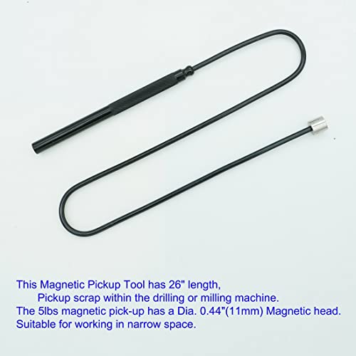 VASTOOLS Flexible Magnetic Pickup Tool Set, 2LB & 5LB, 26" Bendable Extension Magnetic Pickup, VASTOOLS