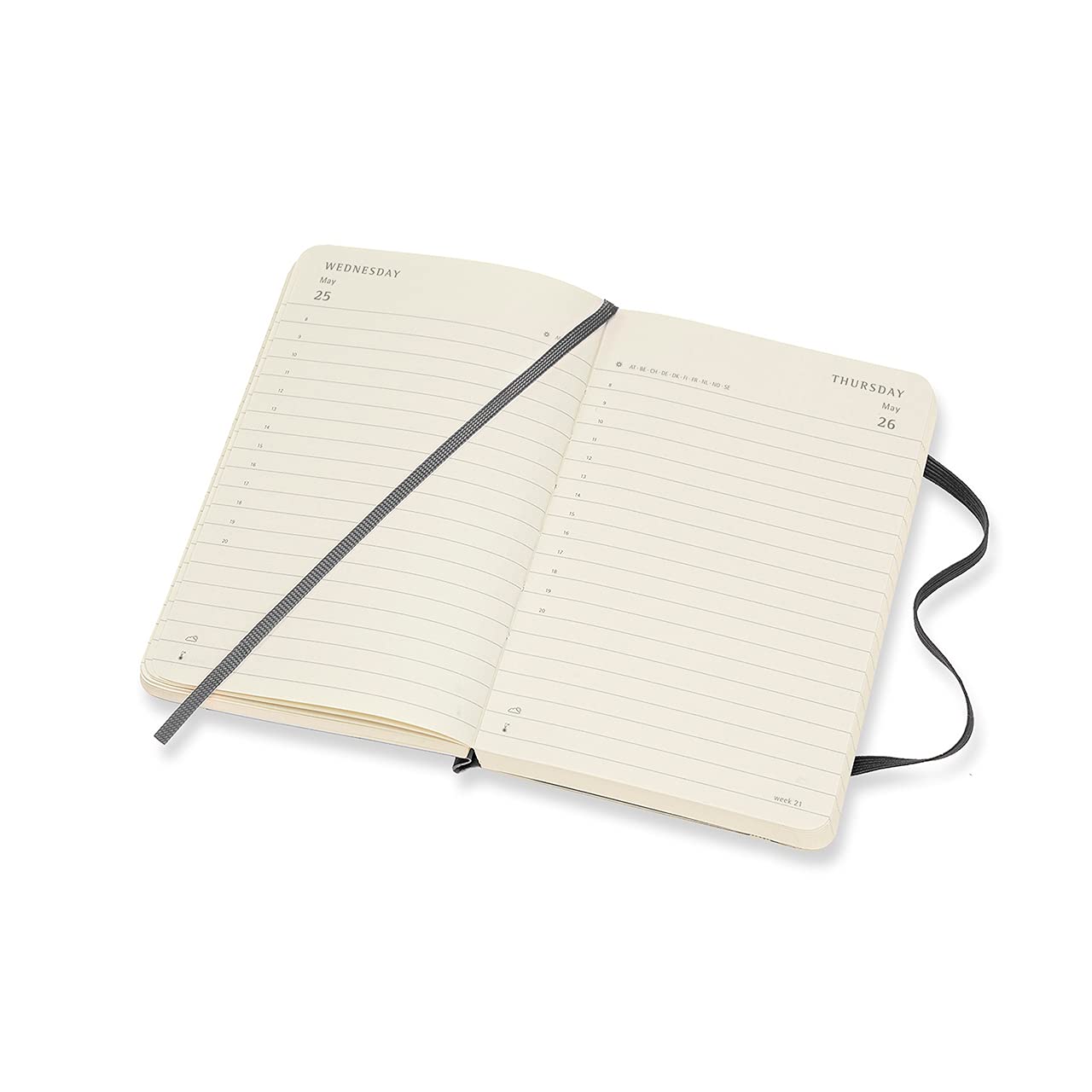 Moleskine Classic 12 Month 2022 Daily Planner, Soft Cover, Pocket (3.5" x 5.5"), Black
