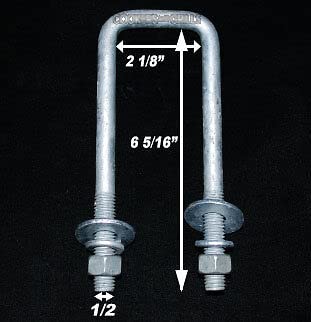 U-Bolts Hot Dipped Galvanized Replace for 216X6516