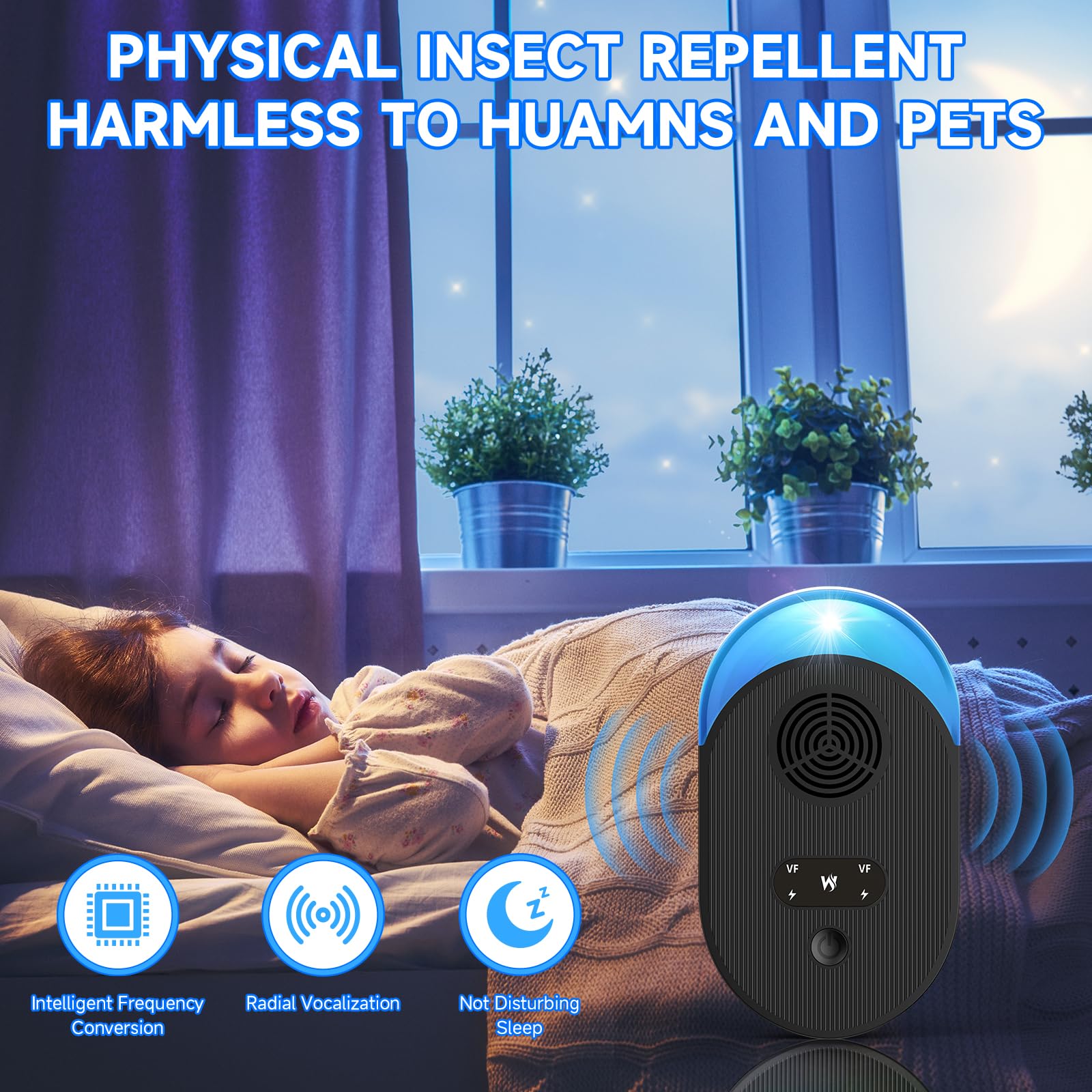 Ultrasonic Pest & Mouse Repeller 6 Packs, 2024 Ugraded Indoor Pest Control, Ultrasonic Pest Repellent, Indoor Pest Control for Home, Kitchen, Office, Hotel, Warehouse