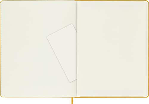 Moleskine Classic Notebook, Hard Cover, XL (7.5" x 9.5") Ruled/Lined, Hay Yellow (Silk), 192 Pages