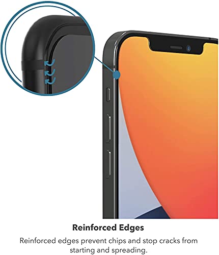 ZAGG InvisibleShield Glass Elite Screen Protector for iPhone 12, iPhone 12 Pro, iPhone 11 and iPhone XR – Strongest Tempered Glass, Smudge-Free ClearPrint, Extreme Shatter, Impact, Scratch Protection