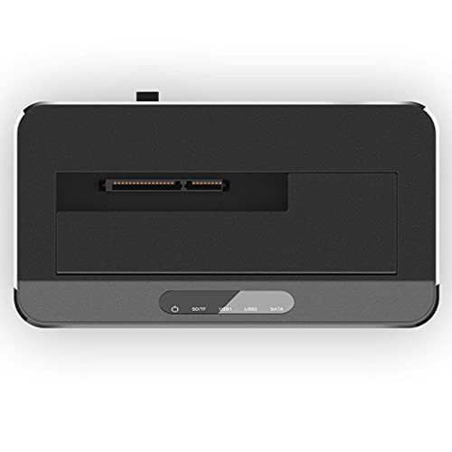 Thick External 2.5"/3.5" USB 3.0 5Gbps SATA Hard Drive Docking Station HDD SSD Box 2 x USB 3.0 Hub TF/SD Card Reader Support UASP