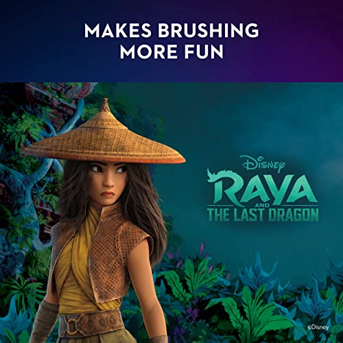 Oral-B Kids Electric Toothbrush Featuring Disney's Raya and The Last Dragon, for Kids 3+